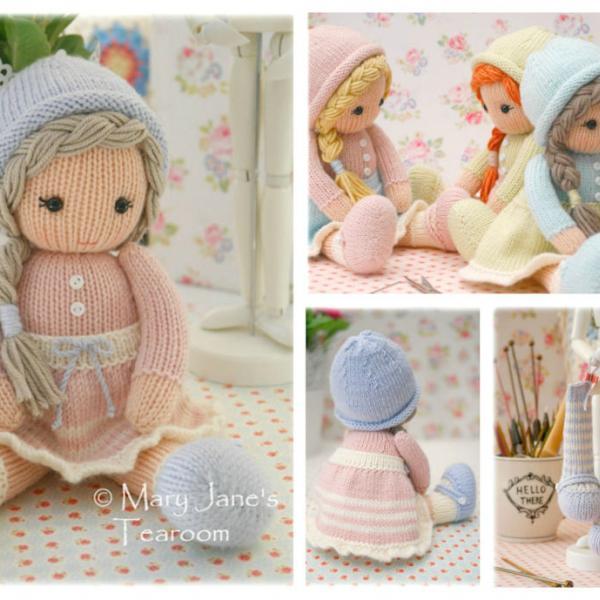 ! Little Yarn Dolls: Method 2/ Pdf Email Doll Knitting Pattern / Toy ...